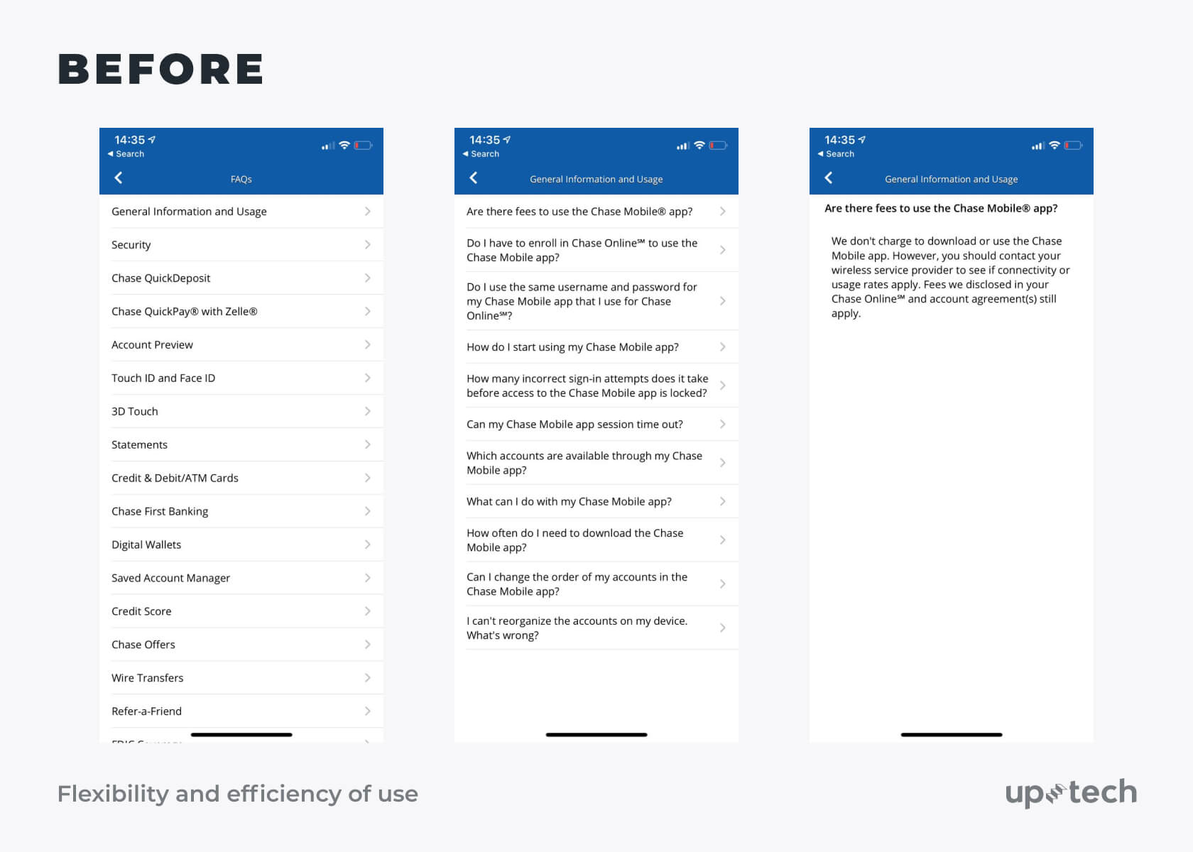 Heuristic analysis of Chase for business app — a UX case study | Uptech